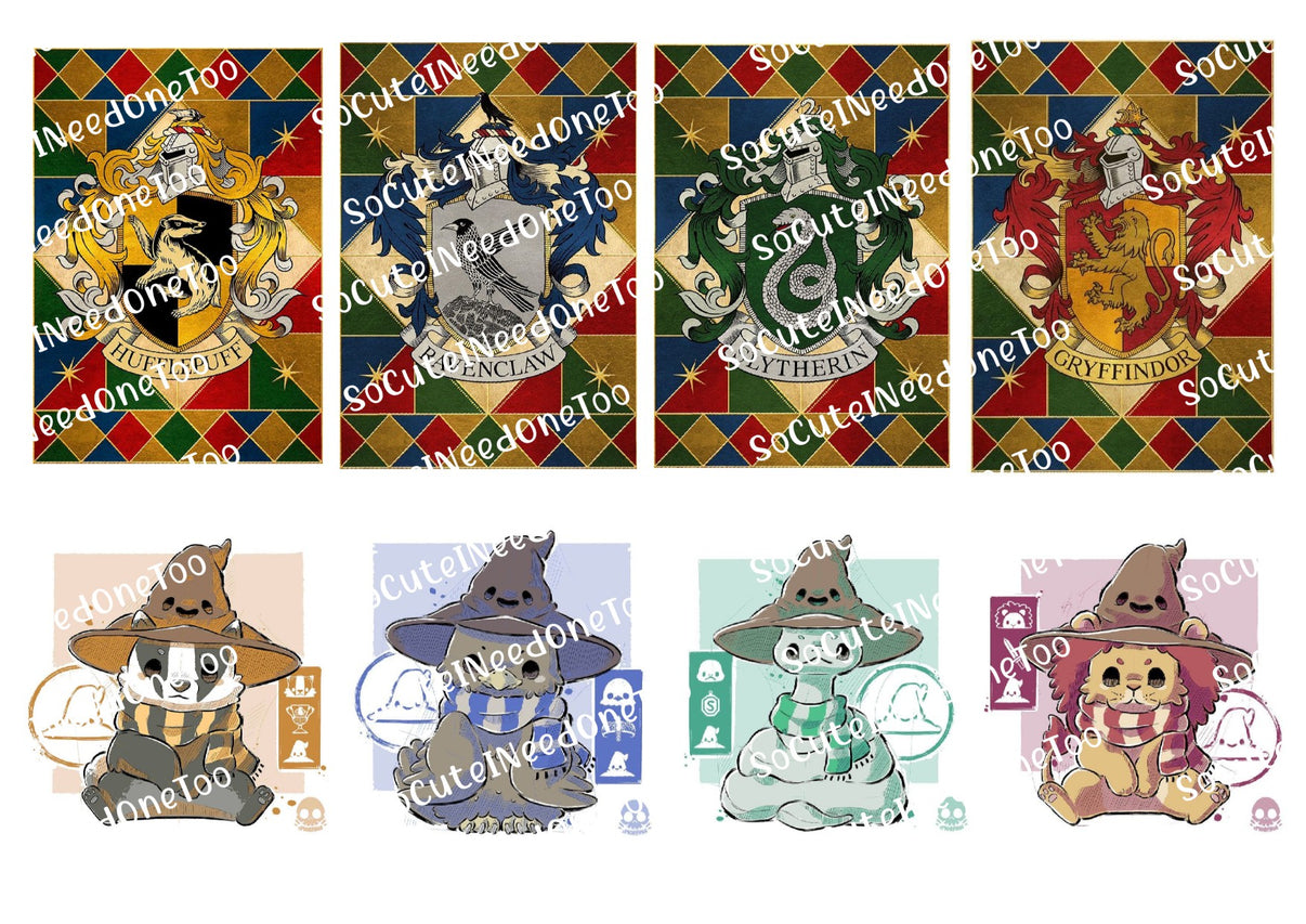 Harry Potter House Flags Waterslide Decals – SoCuteINeedOneToo