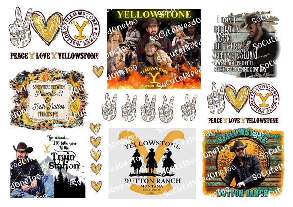 Yellowstone Western Ranch Waterslide Decals Vol 4 – SoCuteINeedOneToo